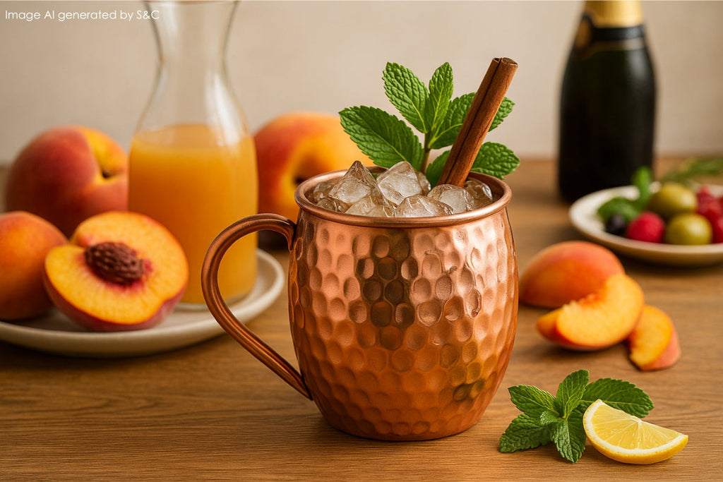 Cocktail Mit Pfirsichsaft